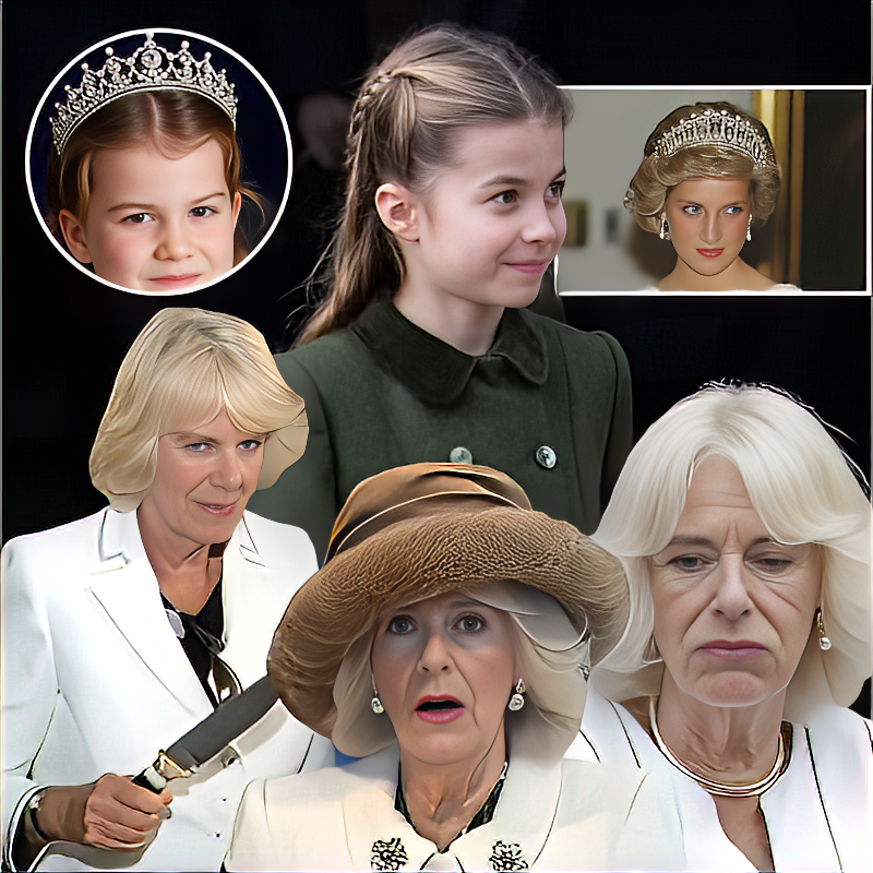 Queen Camilla GOES CRAZY Against Princess Charlotte Wearing Diana’s ...