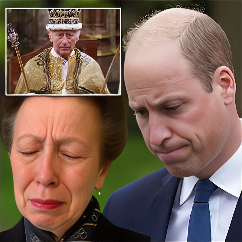 Shocking News: Prince William and Princess Anne bowed their heads to ...