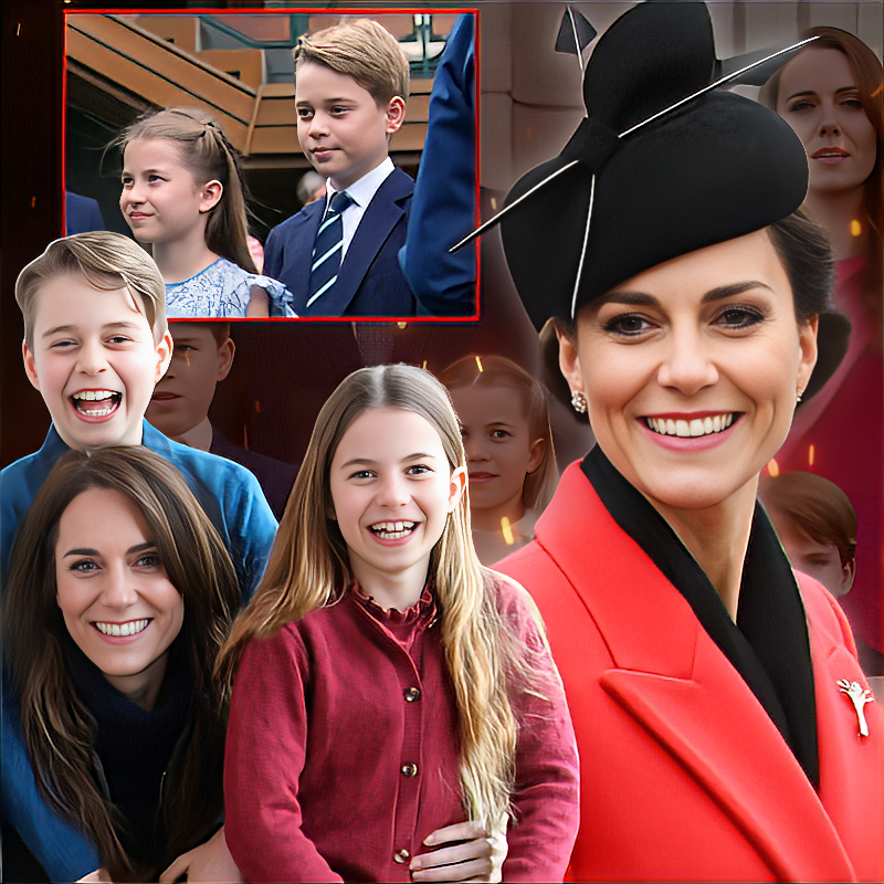 Catherine, Princess of Wales talks to Prince George and Princess ...