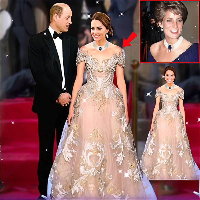 OMG! Princess Catherine Turns Heads in a Breathtaking Floral Gown and a ...
