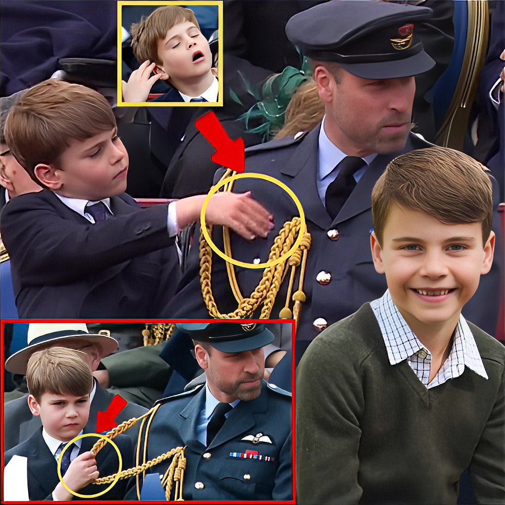 “DAD, LET ME!!” – Heartwarming Moment Louis Brushes Something Off ...