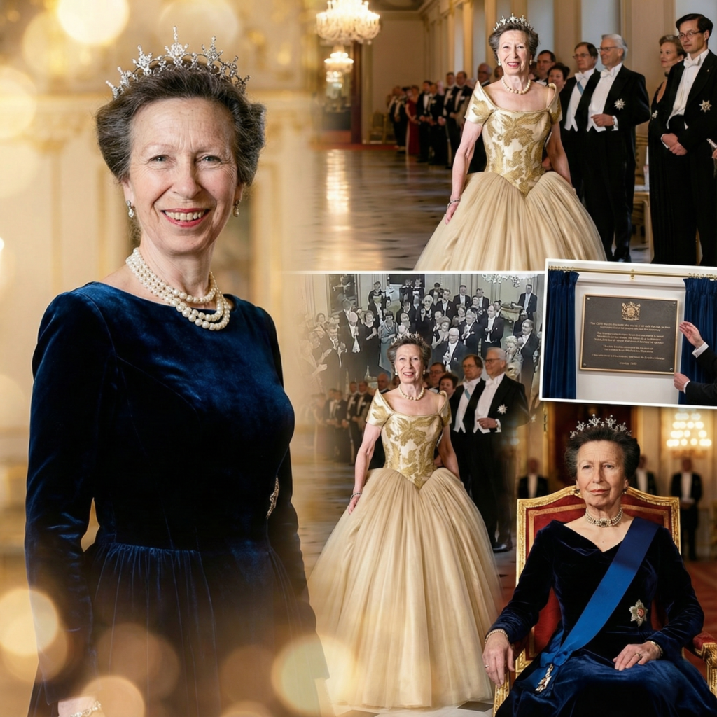 “Shocking Elegance at the Royal German Banquet!” Princess Anne ...